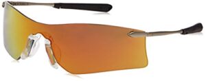 mcr safety glasses t411r rubicon t4 fire mirror lens with uv protection and scratch resistant coating, 1 pair