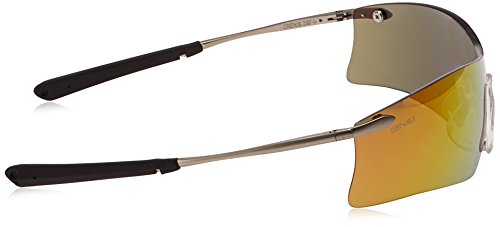 MCR Safety Glasses T411R Rubicon T4 Fire Mirror Lens with UV Protection and Scratch Resistant Coating, 1 Pair