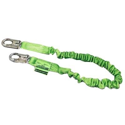 Miller by Honeywell by - 216M-Z7/6FTGN 216M/6FTGN 6-Feet Manyard II Shock-Absorbing Stretchable Web Lanyard with 2 Locking Snap Hooks, Green