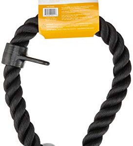 CAP Barbell Deluxe Tricep Rope , Black