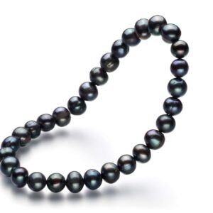 Bliss Black 6-7mm A Quality Freshwater Cultured Pearl Bracelet for Women-7 in length