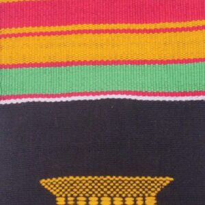 African Inspired Fashions Authentic Hand Woven Kente Sash Stole - 60" x 4.5"