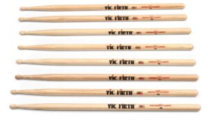 vic firth american classic 4 for 3 drumstick pack - 5a - wood tip