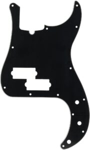 fender standard precision bass pickguard,13 hole, 3-ply - black