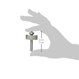 Vermont American 23117 3/8-by-1/2-Inch Carbide Tipped Rabbet Router Bit, 1/2-Inch Ball Bearing 2-Flute 1/4-Inch Shank