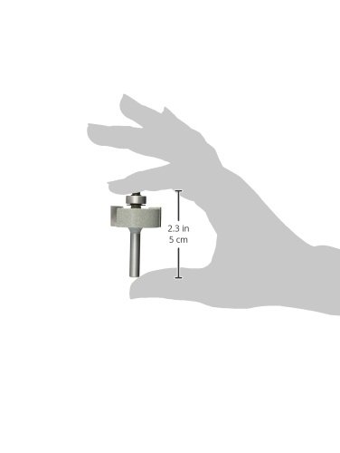 Vermont American 23117 3/8-by-1/2-Inch Carbide Tipped Rabbet Router Bit, 1/2-Inch Ball Bearing 2-Flute 1/4-Inch Shank