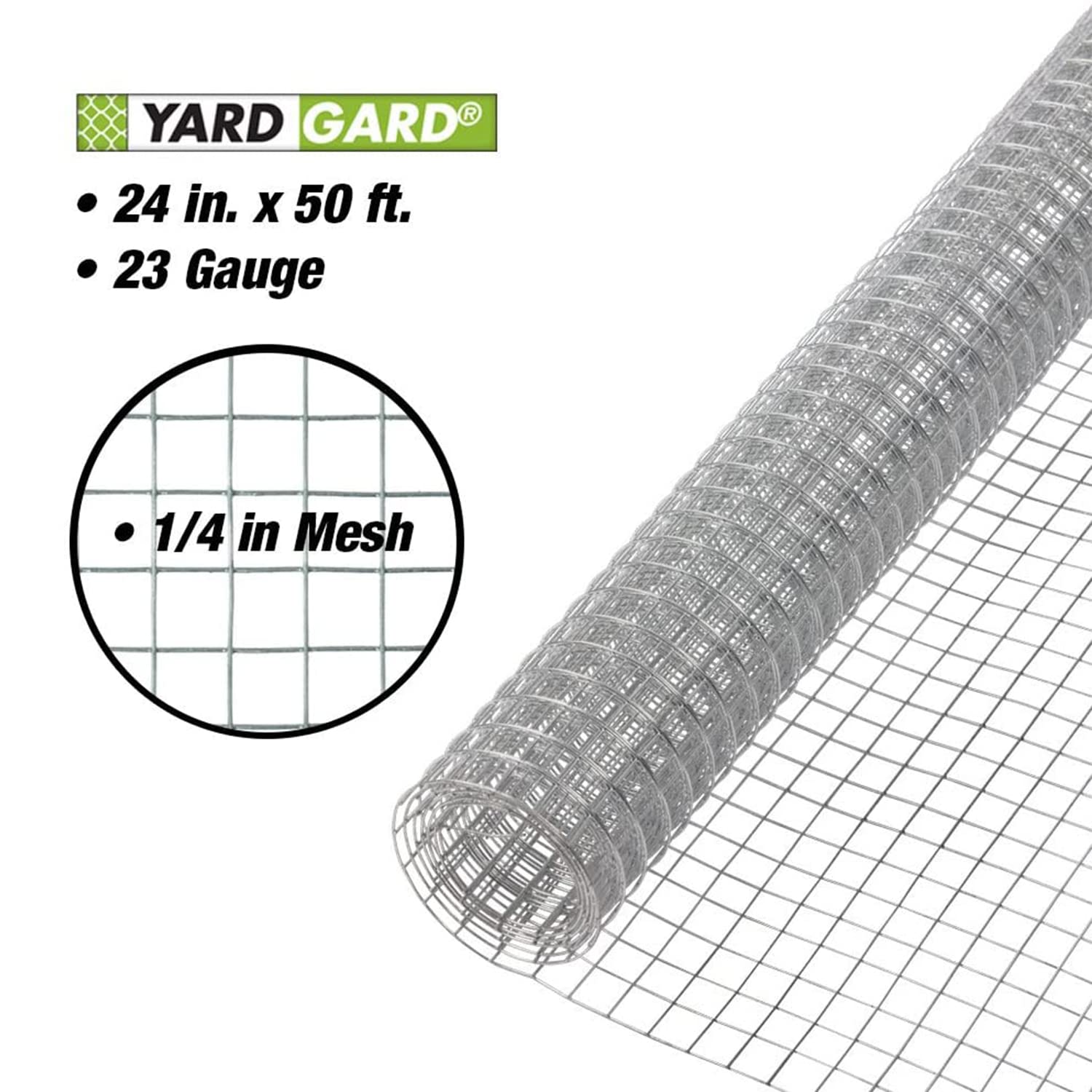 YARDGARD 308247B Hardware Cloth, Height-24 Inches x Length-50 Ft, Galvanized