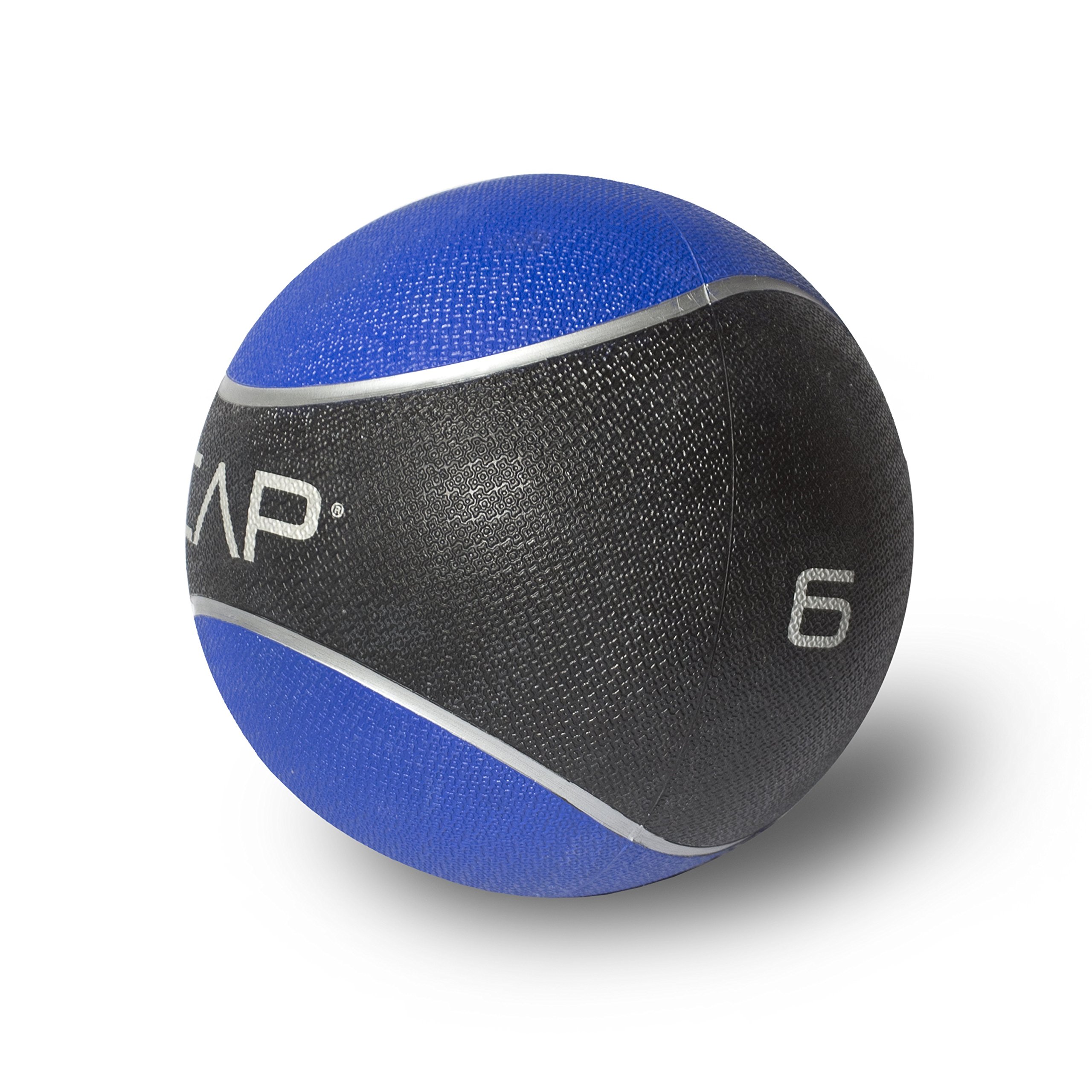 CAP Barbell Rubber Medicine Ball, 6-Pound , Blue