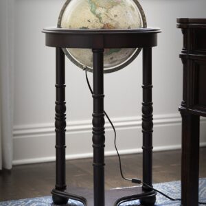 Replogle Globes Lancaster Illuminated Globe, Antique Ocean, 12-Inch Diameter, Large, Off- White