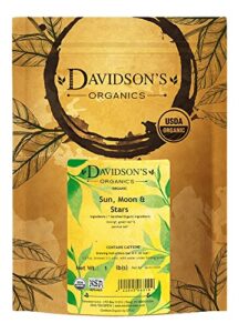 davidson's organics, sun, moon and stars, loose leaf tea, 16-ounce bag