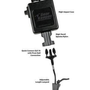 Gear Keeper - Hammerhead Industries Gear Keeper CB MIC KEEPER Retractable Microphone Holder RT3-4112 - Features Heavy-Duty Snap Clip Mount, Adjustable Mic Lanyard and Hardware Mounting Kit