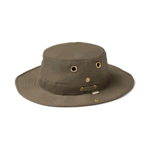 tilley unisex adult classic t3 sun hat, olive, 7.5 us