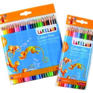 Derwent Lakeland Colorthin Pencils, 2.9mm Core, Wallet 24 Count (0700269)