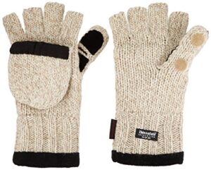 heat factory womens women cold weather gloves, wheat, one size us