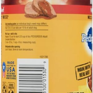 Pedigree Wet Dog Food, Choice Cuts in Sauce with Beef, 13.2 Ounce (Pack of 12)