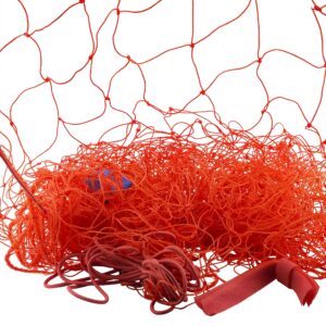 Park & Sun Sports Bungee-Slip-Net Replacement Nylon Goal Net: Soccer/Multi-Sport Goal, Orange, 8' W x 6' H x 4' D