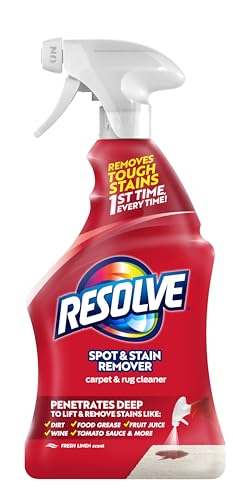 Resolve Carpet and Rug Cleaner Spray, Spot & Stain Remover, Carpet Cleaner Spray, Carpet Cleaner, 22 Ounce