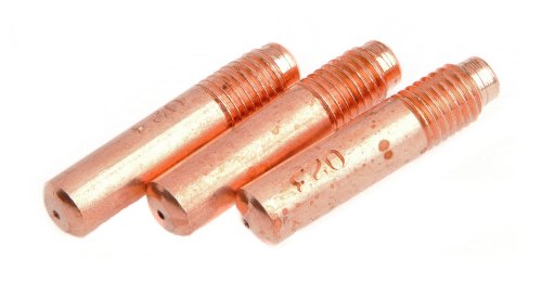 Forney 60164 Contact Tip for Mig Welding, Hobart or Miller, .023/.025, 3-Pack,Copper