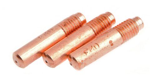 Forney 60164 Contact Tip for Mig Welding, Hobart or Miller, .023/.025, 3-Pack,Copper