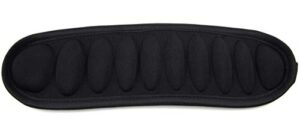 d'addario accessories gel guitar strap pad - pad for guitar strap - relieves discomfort - fits over guitar straps - black