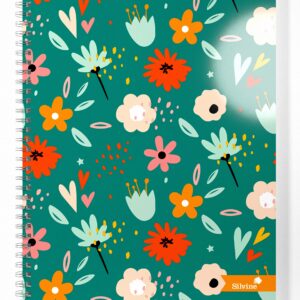 Silvine A4 Wirebound Notebooks in 4 Assorted Marlene West Designs. 160 Pages, Lined with Margin. Ref TWA4MW [Pack of 4]