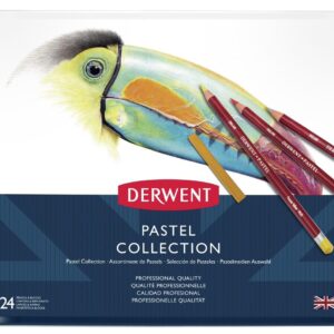 Derwent Pastel Collection, Metal Tin, 24 Count (0700301)