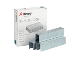 rexel 2101052 – box of 1000 staples 23/17 galvanised