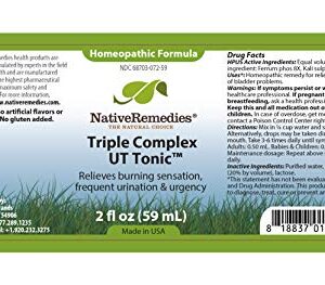 Native Remedies Immunity Plus, UTI-Clear and Triple Complex UT-Tonic 2 fl oz (each)