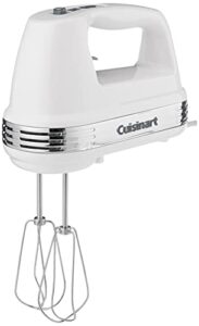 cuisinart hm-70 power advantage 7-speed hand mixer, silver,white