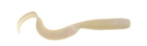 berkley gulp! grub , white glow, 6"