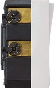 Leviton 5622-2W 20 Amp, 120/277 Volt, Decora Plus Rocker Double-Pole AC Quiet Switch, White