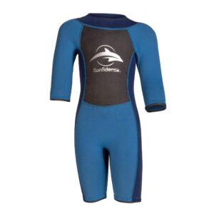 konfidence shorty children's wetsuit - blue (9-10 years)