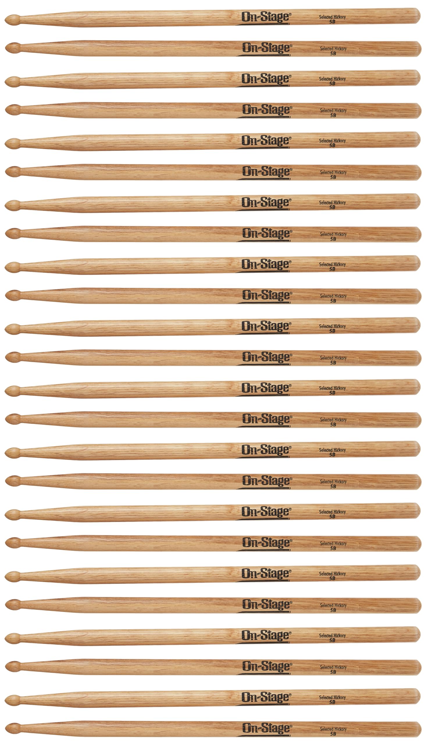 On Stage MN5A Nylon Tip Maple Drum Sticks (Pack of 12)