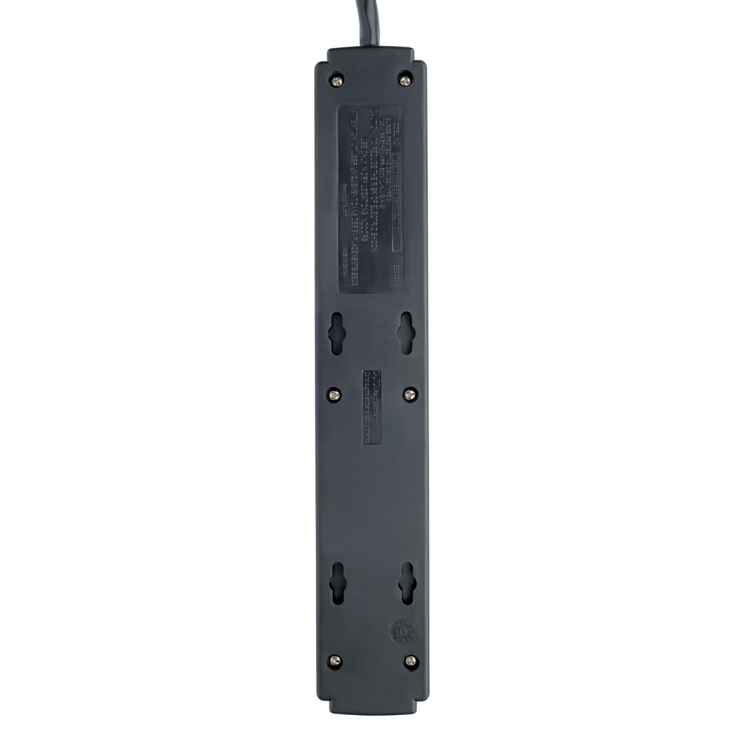 Tripp Lite 6 Outlet Surge Protector Power Strip, 6ft Cord, 790 Joules, Black, $20,000 INSURANCE (TLP606B)