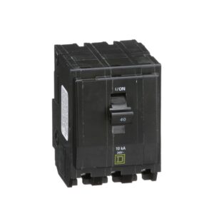 square d - qo340cp circuit breaker, black