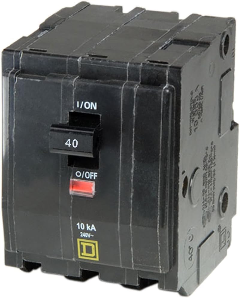 Square D - QO340CP Circuit Breaker, Black