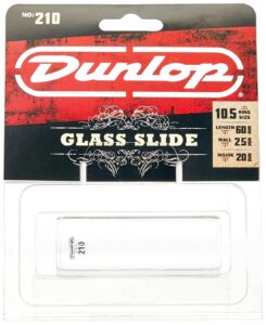 jim dunlop dunlop 210 tempered glass slide, wall thickness, medium