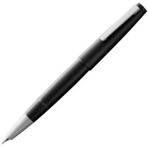 lamy 2000 black - elegant fountain pen in robust fibreglass barrel - 14 ct. gold nib, partially platinum-plated - nib size ef