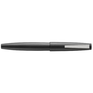 Lamy 2000 black - elegant Fountain Pen in robust fibreglass barrel - 14 ct. gold nib, partially platinum-plated - nib size EF