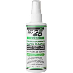 mil comm mc25 gun and firearm cleaner, degreaser 4 ounce spray