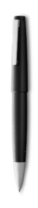 lamy 2000 black - elegant rollerball pen in robust fibreglass barrel - perfectly balanced & in line width m m 63 rollerball refill in black