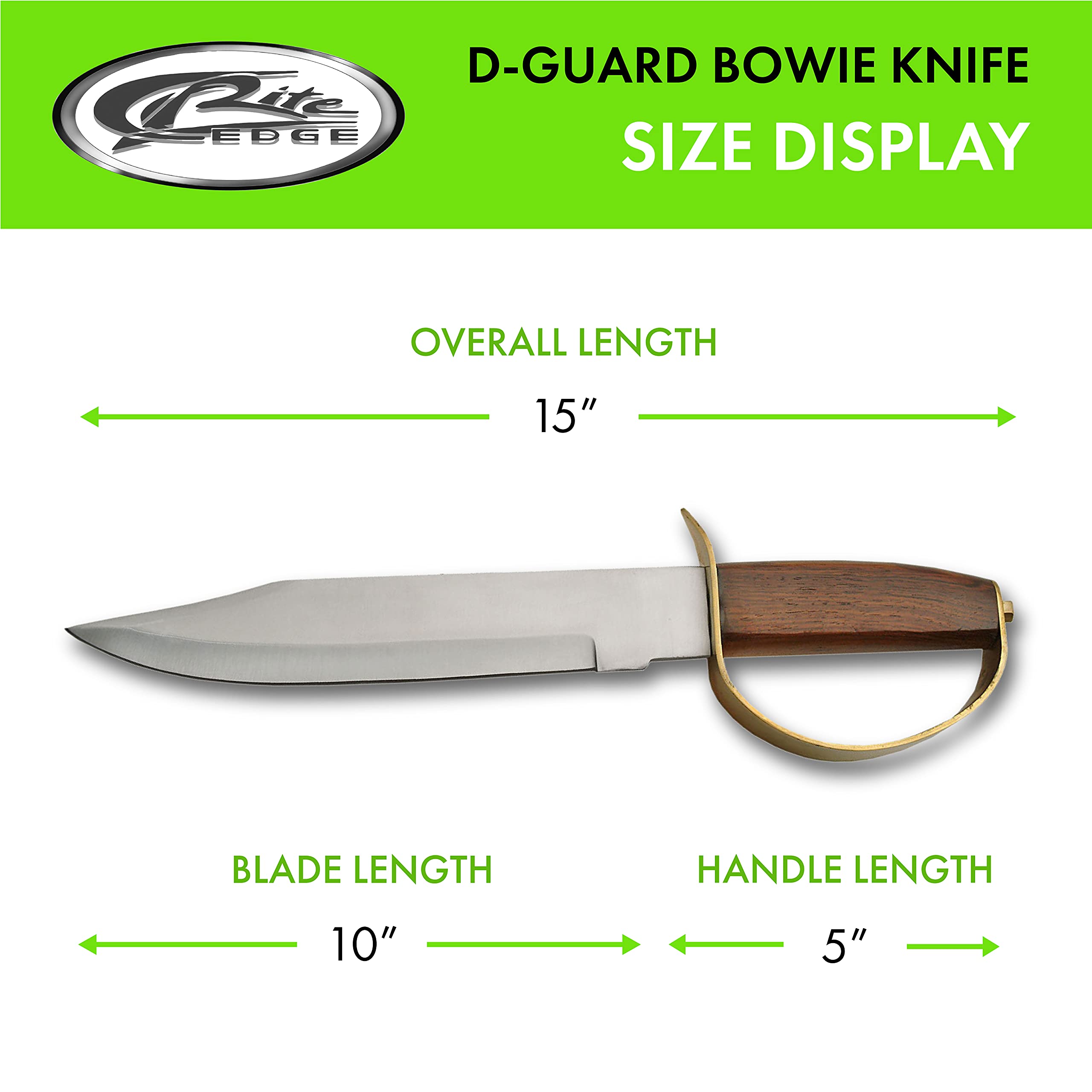 SZCO Supplies D Guard Bowie Knife