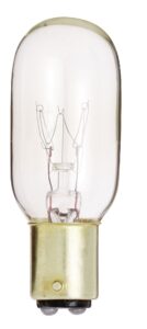 satco s3909 bayonet bulb in light finish, 2.63 inches, 1 count (pack of 1), clear