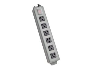 tripp lite 6 outlet waber industrial power strip, 6ft cord with 5-15p plug (6sp) blue