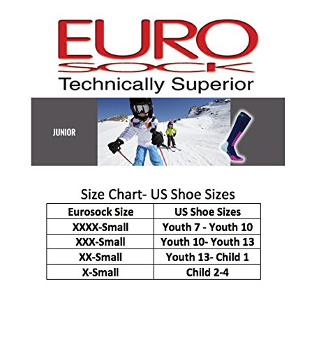 Eurosock Junior Supreme Socks, Black, X-Small