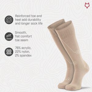 Fox River Standard Stryker Heavyweight Military Mid-Calf Socks, Beige, Large