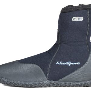 Neo Sport Premium Neoprene Men & Women Wetsuit Boots, Shoes with puncture resistant sole 3mm, 5mm & 7mm for warm, moderate or cold water for watersports: beach, boat, lake, mud, kayak and more! Sizes 4 - 16, Men's 11 / Women's 12