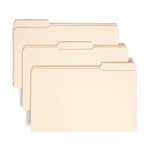 Smead File Folders, Reinforced 1/3-Cut Tab, 1-1/2" Expansion, Legal Size, Manila, 50 Per Box (15405)