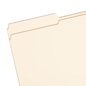 Smead File Folders, Reinforced 1/3-Cut Tab, 1-1/2" Expansion, Legal Size, Manila, 50 Per Box (15405)