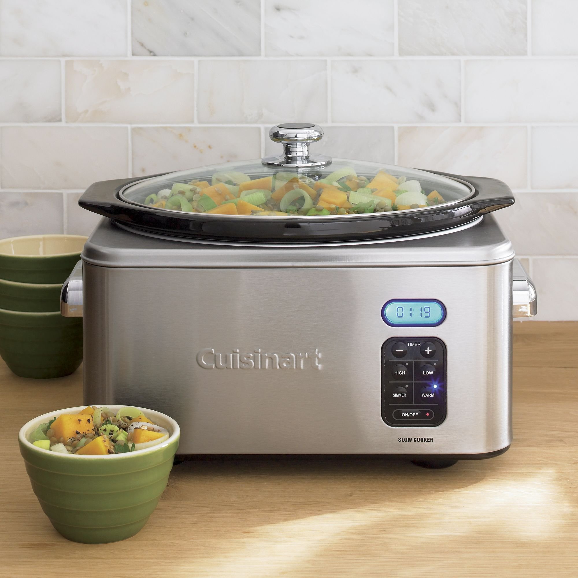 Cuisinart PSC-650 Stainless Steel 6-1/2-Quart Programmable Slow Cooker (Silver)